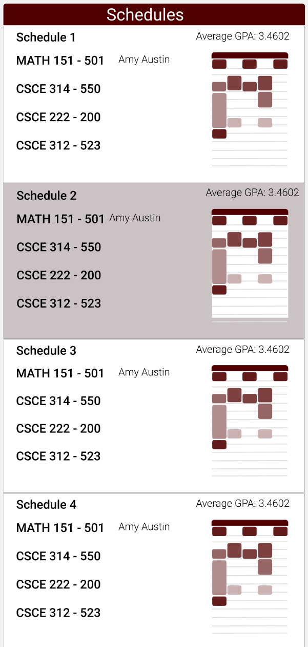 Create Schedule Preview component · Issue #169 · aggie-coding-club/Rev-Registration · GitHub