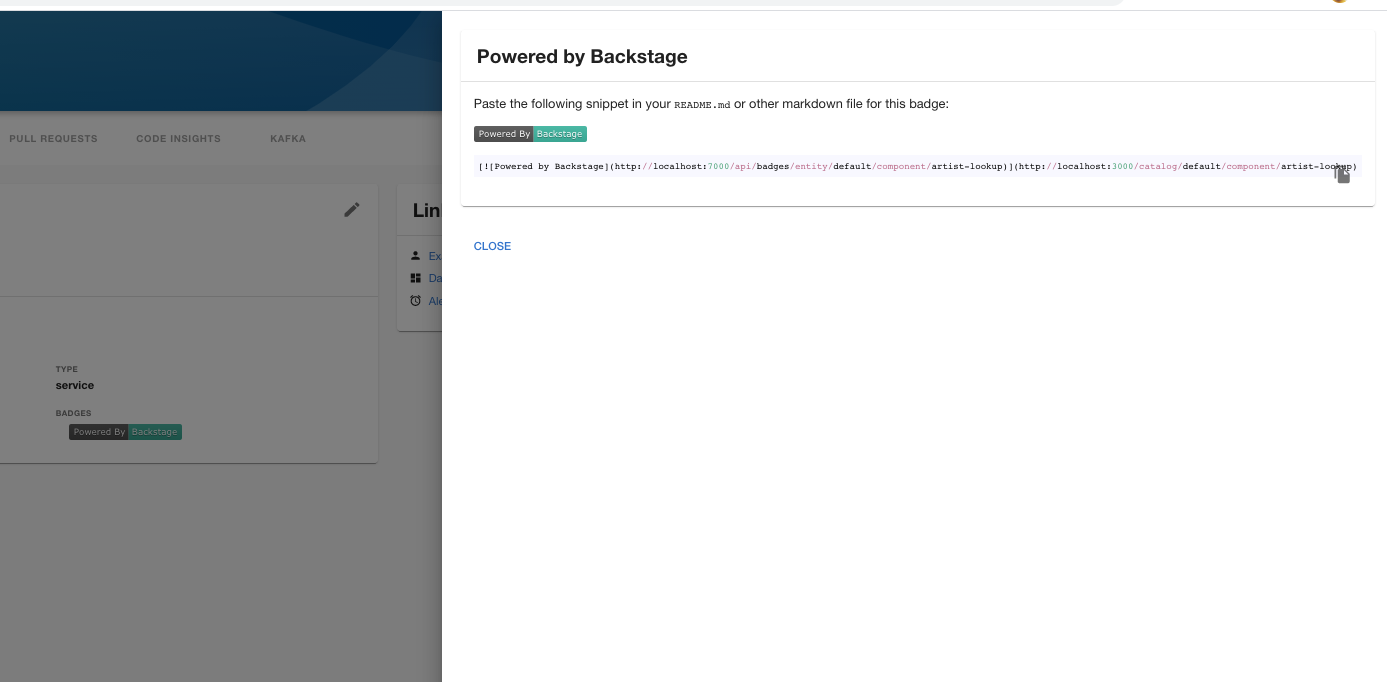 Embed Backstage Bar into component's README · Issue #4457 · backstage/backstage · GitHub