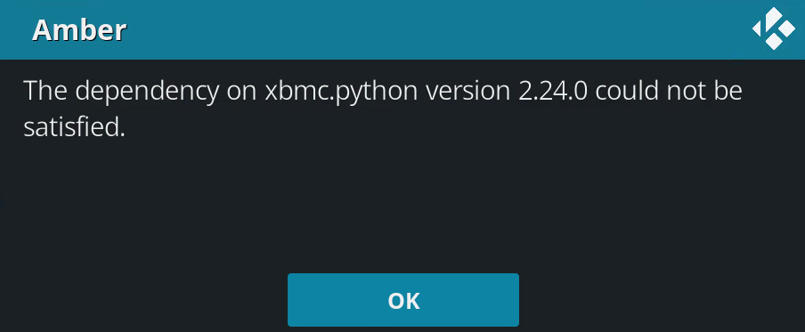 Kodi 19 compatibility · Issue #1 · bartolomesoriano/repo.amber · GitHub
