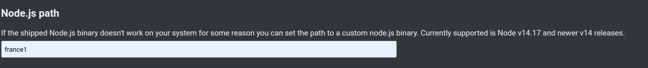 sh: line 1: exec: : not found (nodejs path empty) · Issue #199 · nextcloud/recognize · GitHub