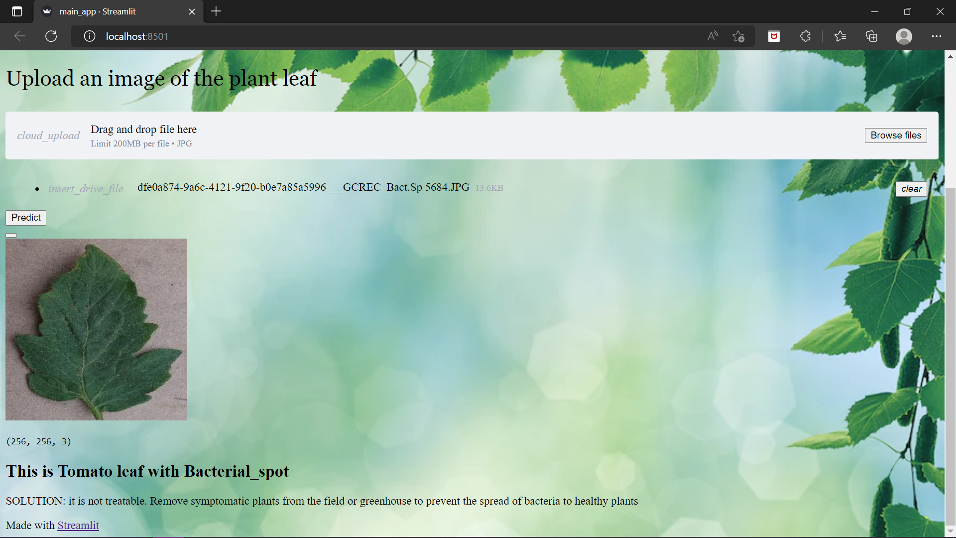 Github Priya1 0 Plant Leaf Disease Detection