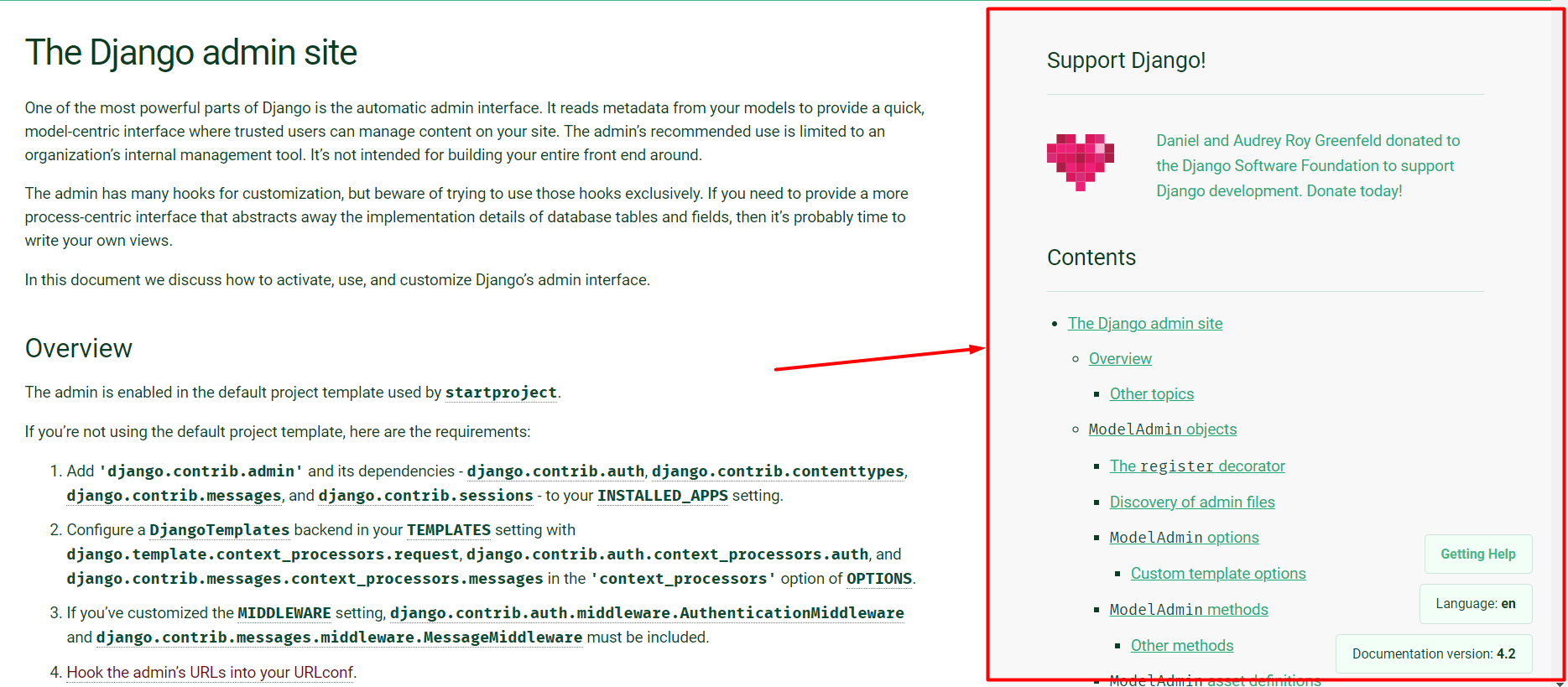 Make right sidebar independent from main content · Issue #1366 · django/djangoproject.com · GitHub
