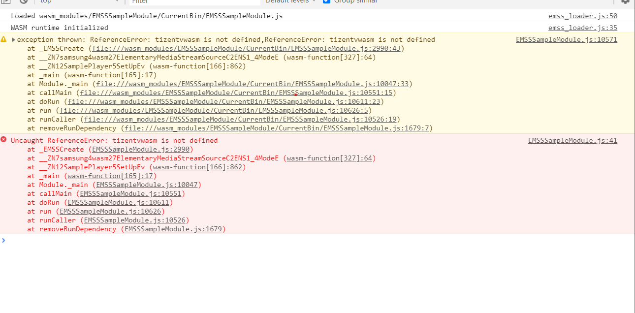 Uncaught ReferenceError: tizentvwasm is not defined · Issue #1 · SamsungDForum/WebAssemblyDemos ...