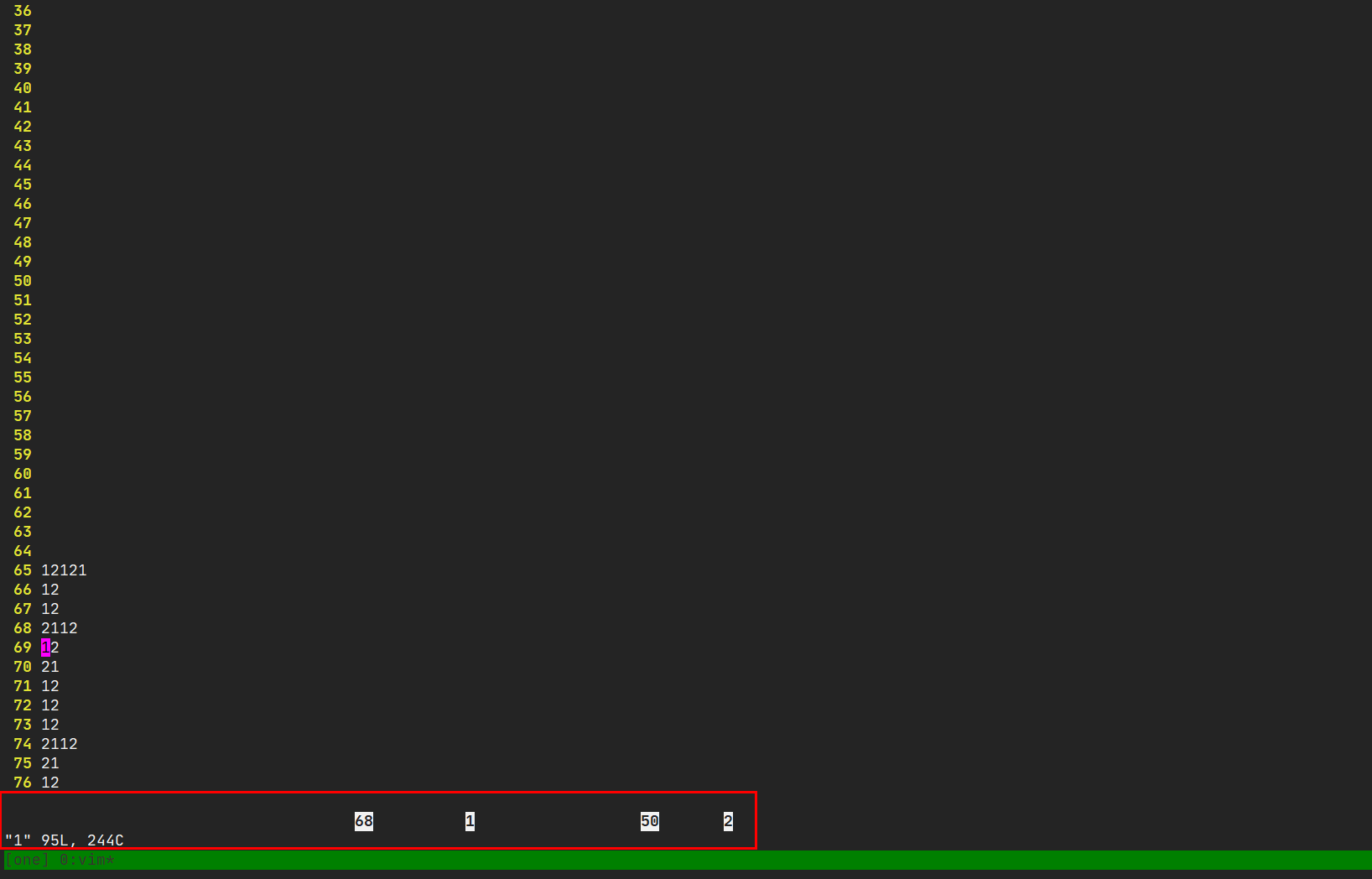 Vim Status Line Will Disappear While Scroll Down When Run Vim In Tmux 1256