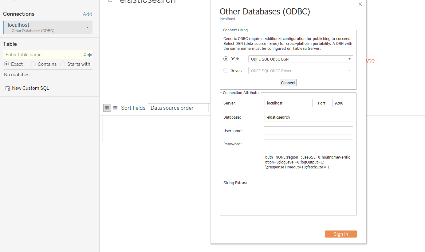 Errors In Odbc Connection · Issue 783 · Opendistro For Elasticsearchsql · Github