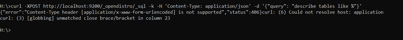 Errors In Odbc Connection · Issue 783 · Opendistro For Elasticsearchsql · Github