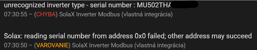 Support for Solax X3-MIC, Serial number MU50... · Issue #342 · wills106 ...