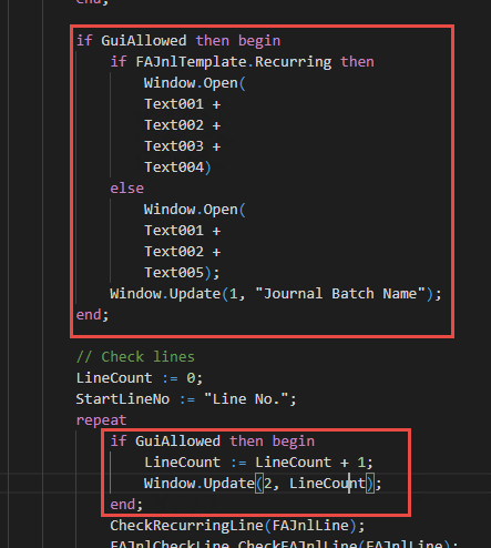 [Request] Codeunit 5633 FA Jnl.-Post Batch - Add GuiAllowed · Issue #13728 · microsoft ...