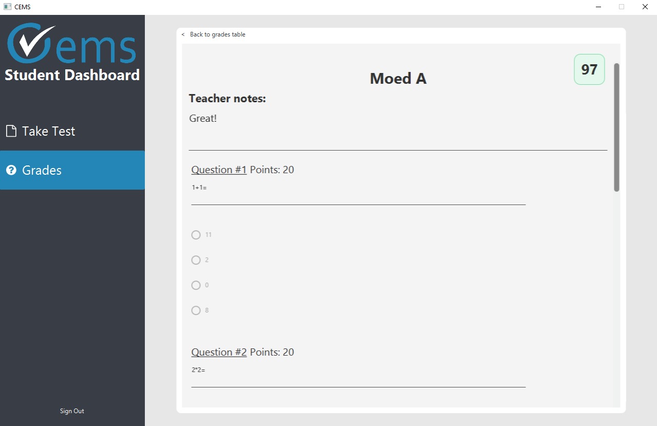 GitHub - VeredMazor/CEMSClient