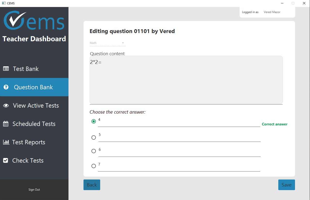 GitHub - VeredMazor/CEMSClient