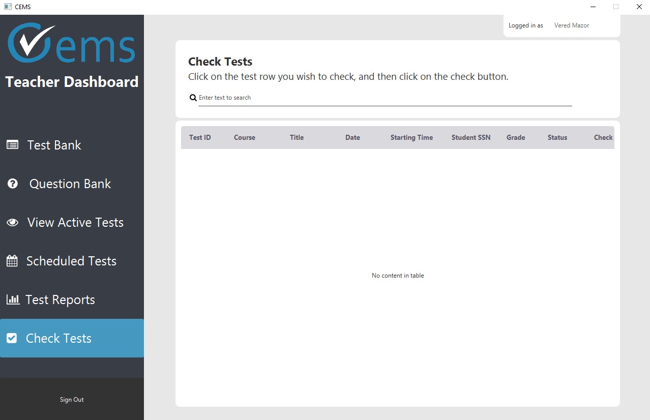GitHub - VeredMazor/CEMSClient