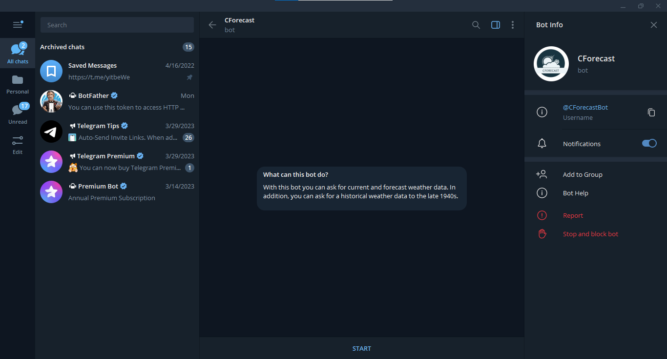 GitHub - yitbehisbro/CForecast: Chatbot-based current, upcoming, and historical weather ...
