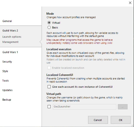 Localized Execution greyed out with no indication why. · Issue #264 · Healix/Gw2Launcher · GitHub
