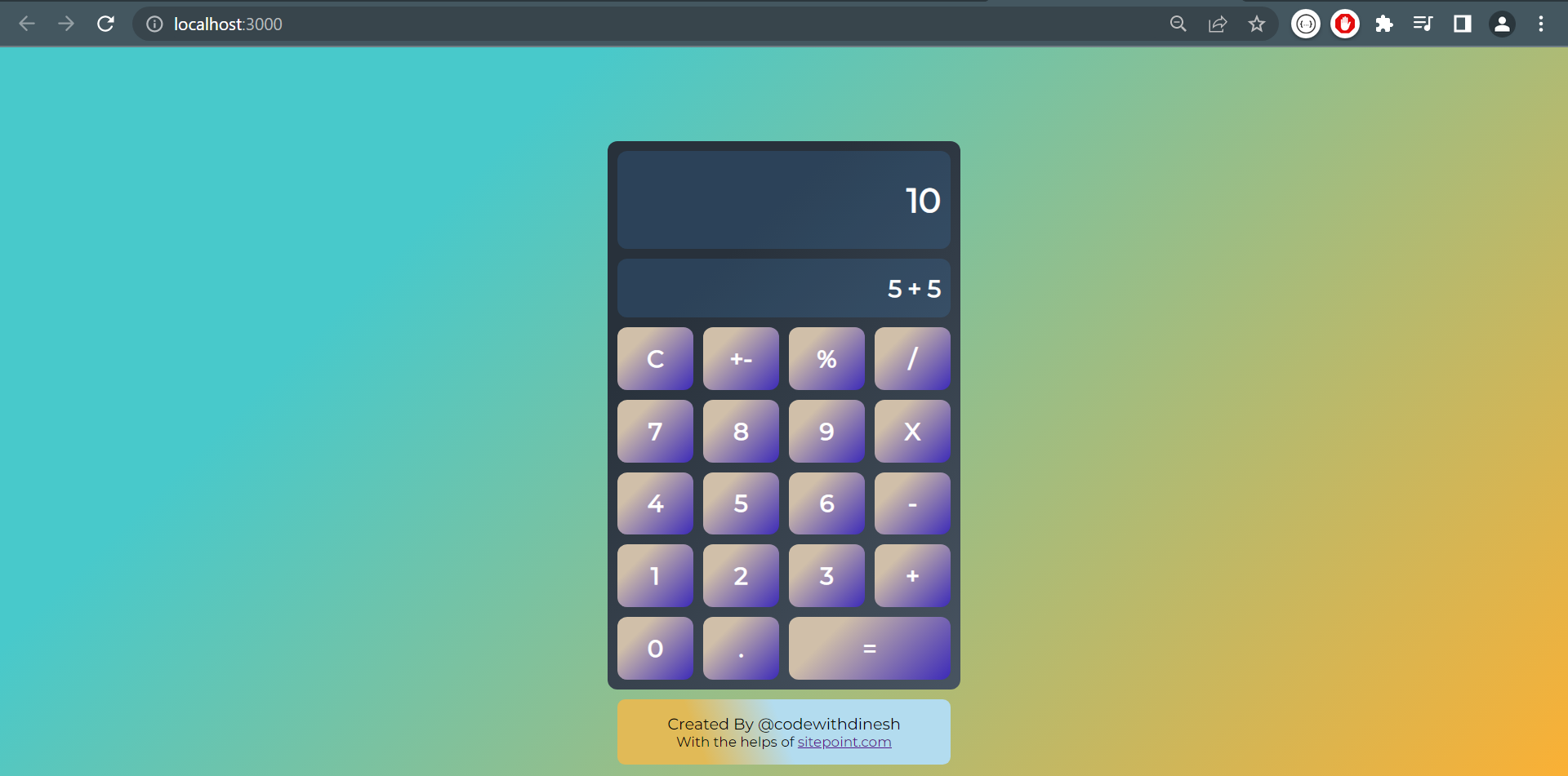 GitHub - codewithdinesh/calculator-react: React Calculator