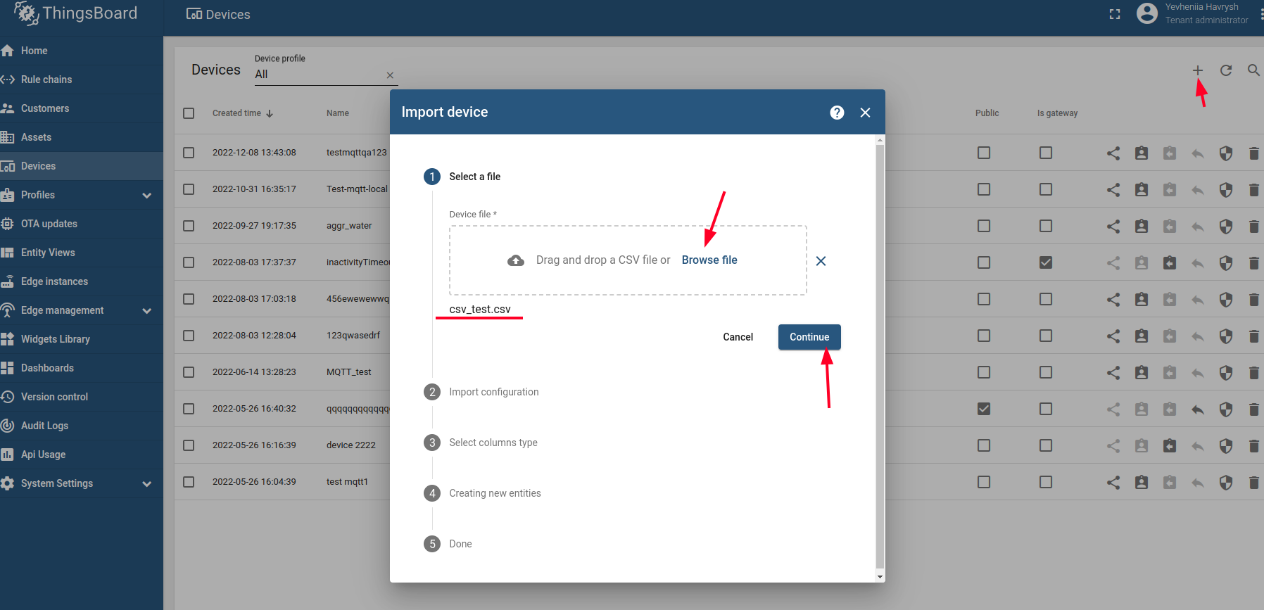 [Bug] Device state: the state "active" is not updated for devices that are added via bulk import ...