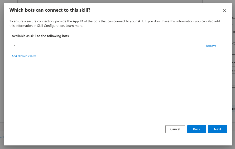 Export as skill is missing a learn more link · Issue #7851 · microsoft/BotFramework-Composer ...