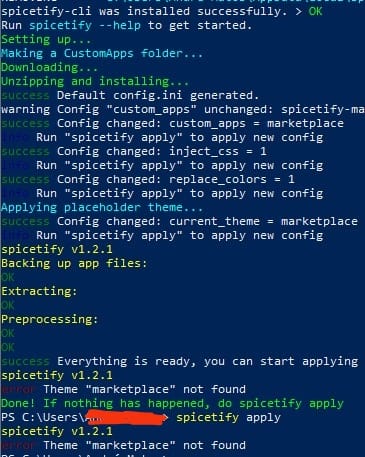 Theme "marketplace" not found · Issue #2117 · spicetify/cli · GitHub