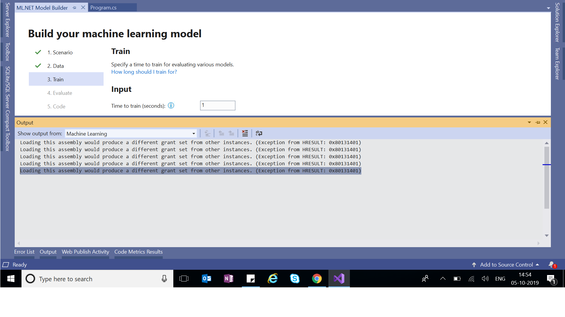 Loading This Assembly Would Produce A Different Grant Set · Issue 267 · Dotnetmachinelearning