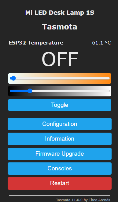 GitHub - xoste49/MJTD01SYL: Xiaomi Mi LED Desk Lamp 1S (MJTD01SYL ...