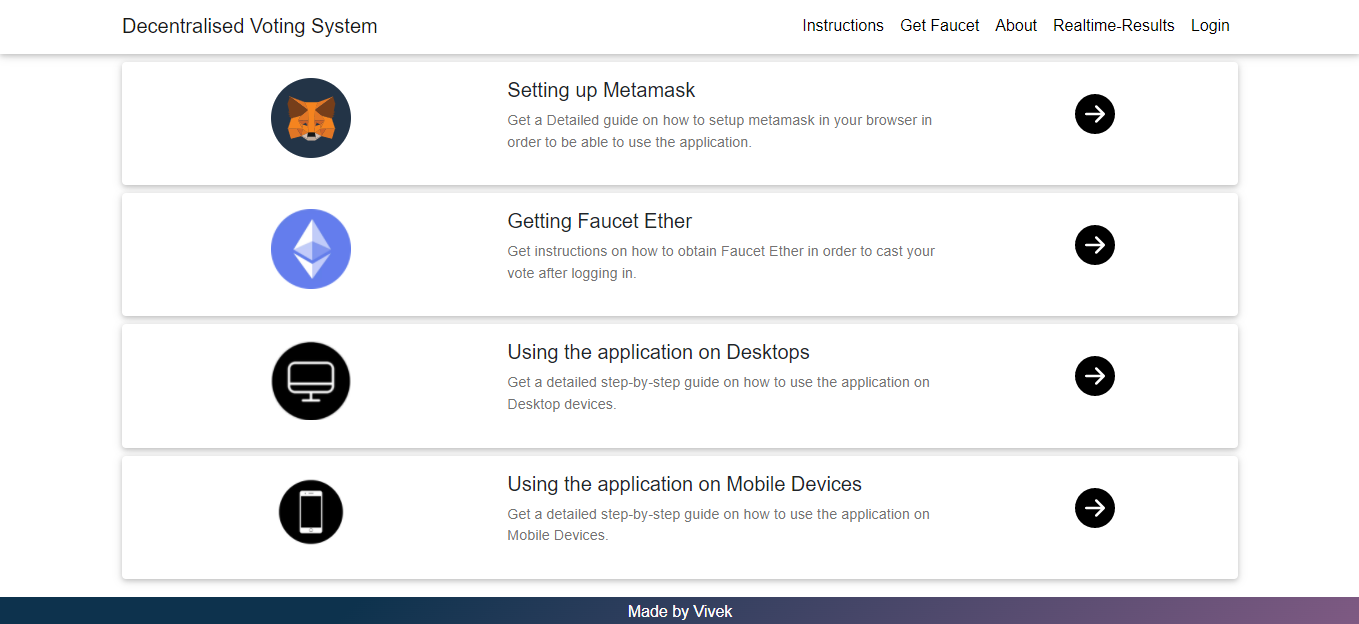 GitHub - vivekx01/blockchain-voting-system: Blockchain based voting ...