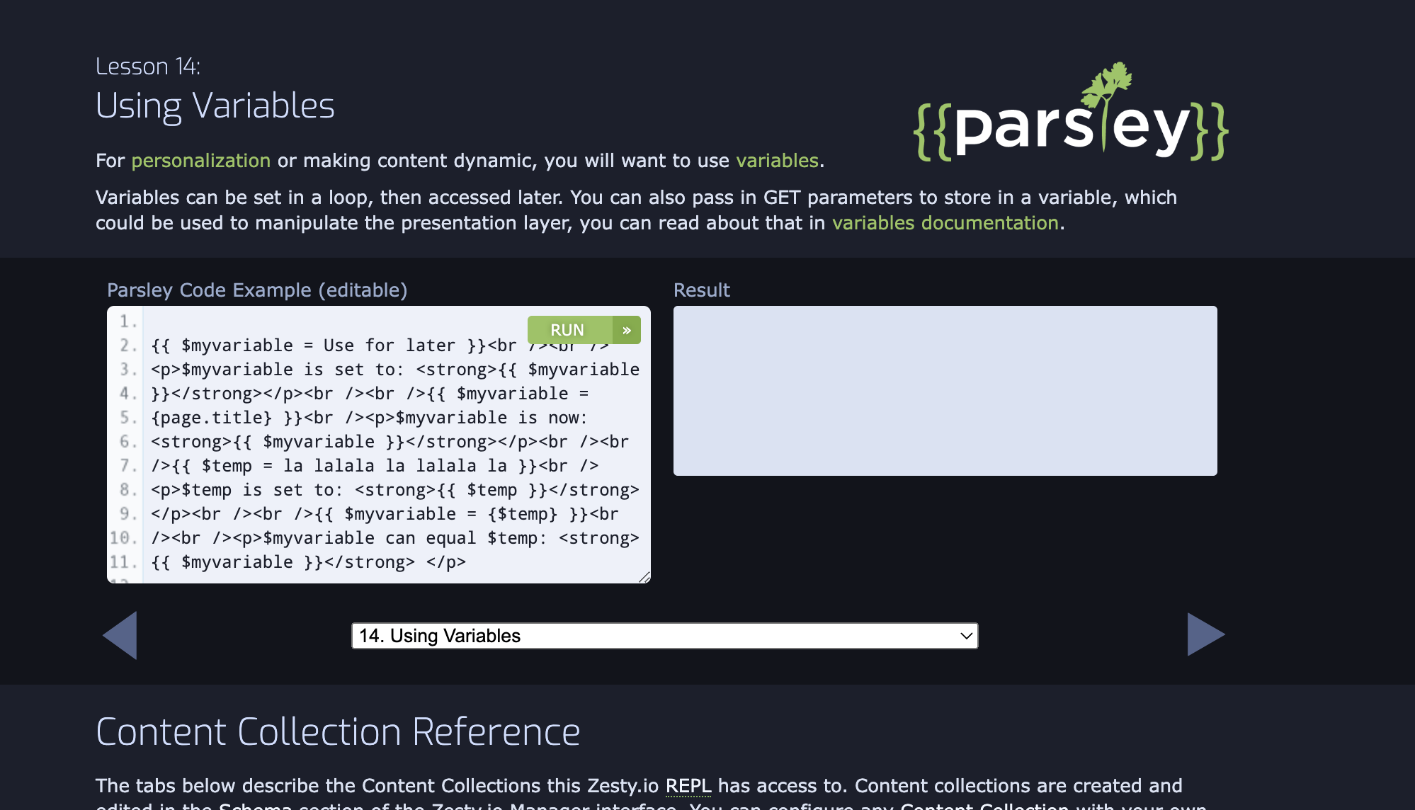 Parsley Docs · Issue #1644 · zesty-io/website · GitHub