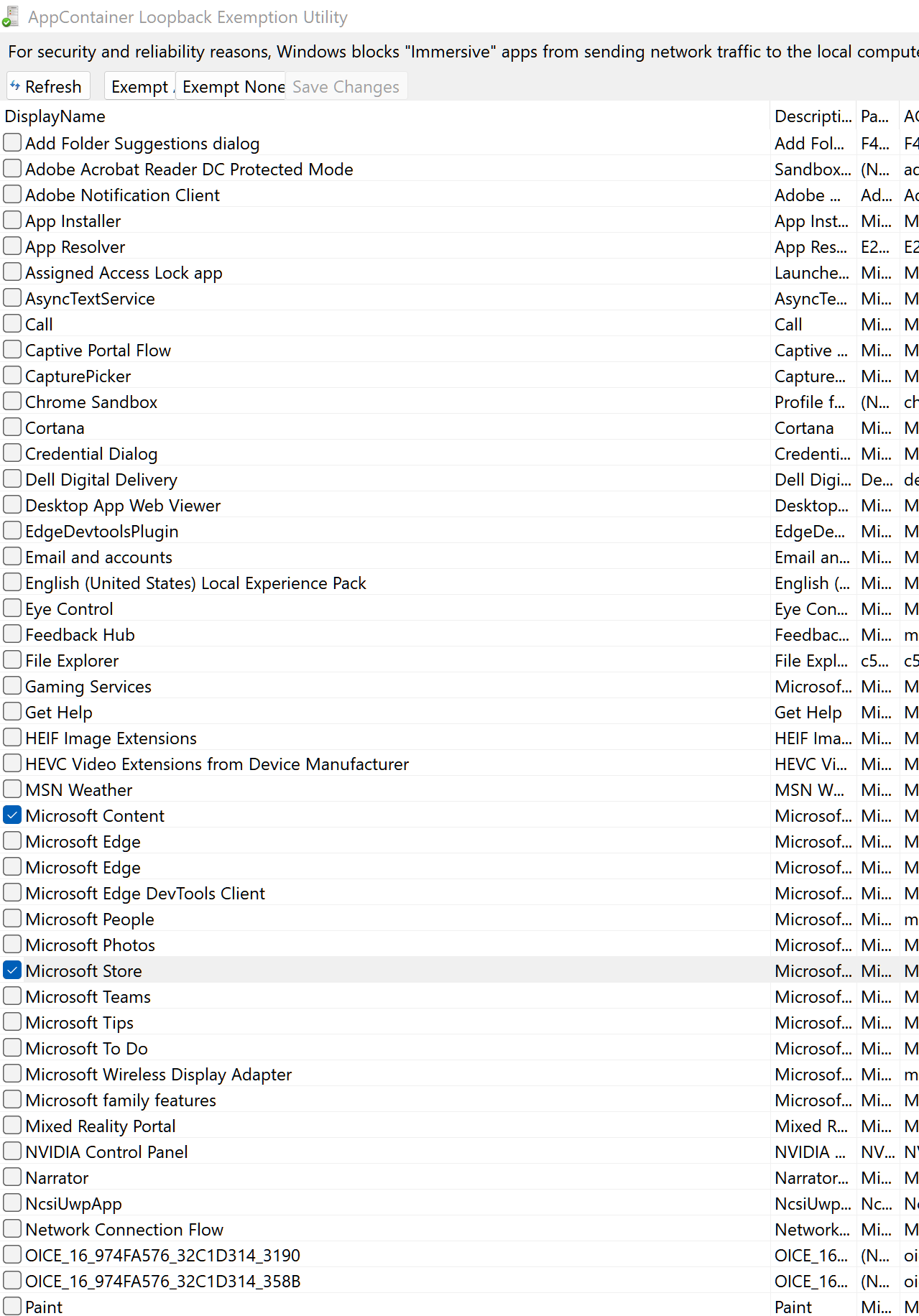 开启http代理或配置pac后导致win10 MICROSOFT STORE无法联网 · Issue #1083 · 2dust/v2rayN · GitHub