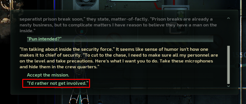 Security Chief Quest ("bigbrother") Not Working Properly · Issue #10294 · FakeFishGames ...