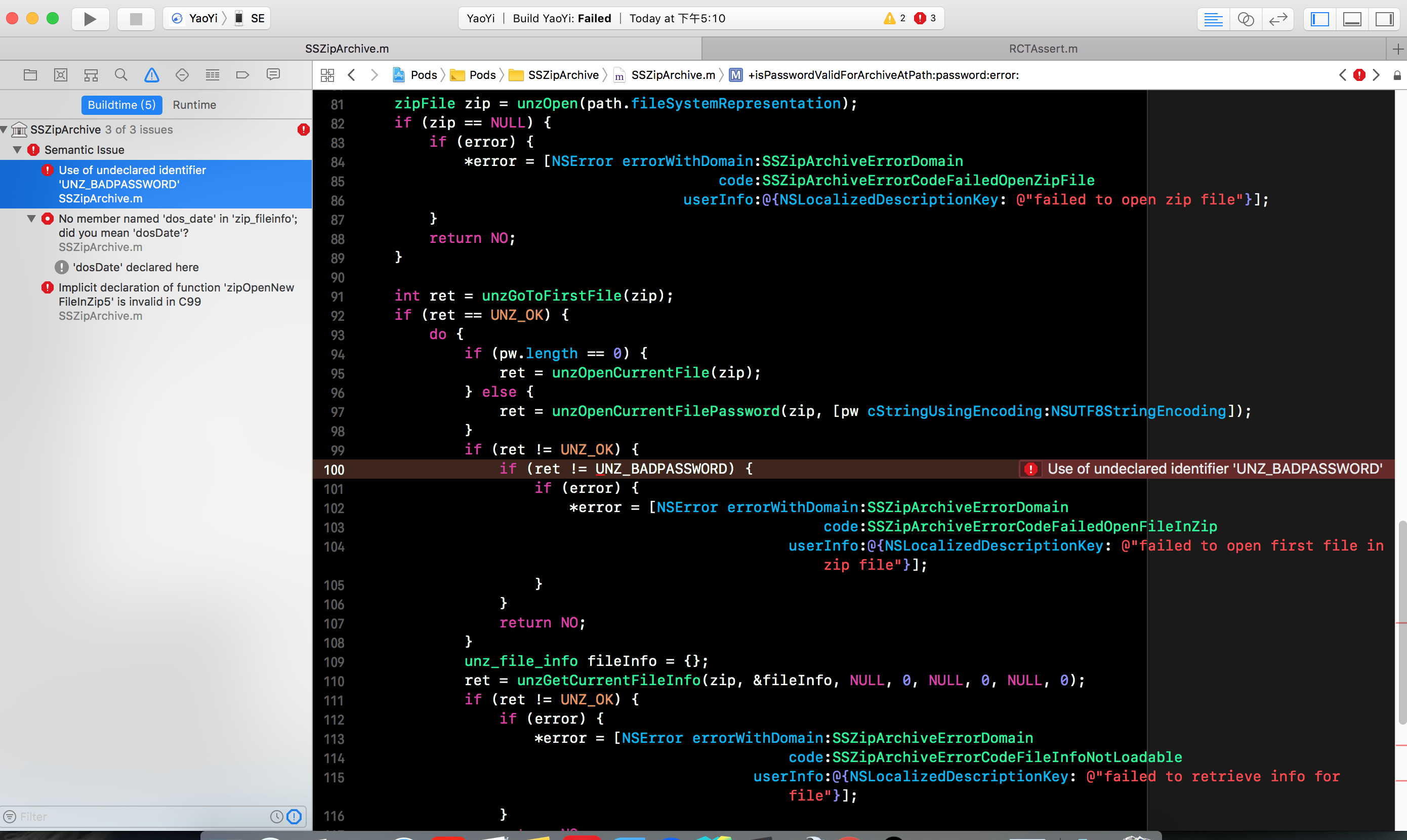 Local SSZipArchive Build Error · Issue #1123 · microsoft/react-native-code-push · GitHub