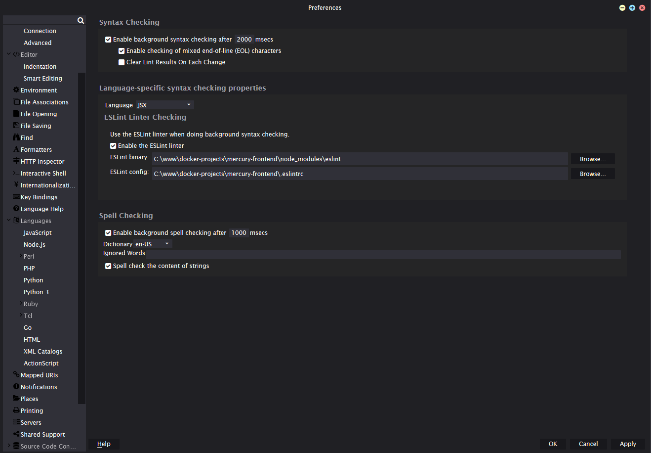 Strange behaviour with JSX Linting · Issue #3589 · Komodo/KomodoEdit · GitHub