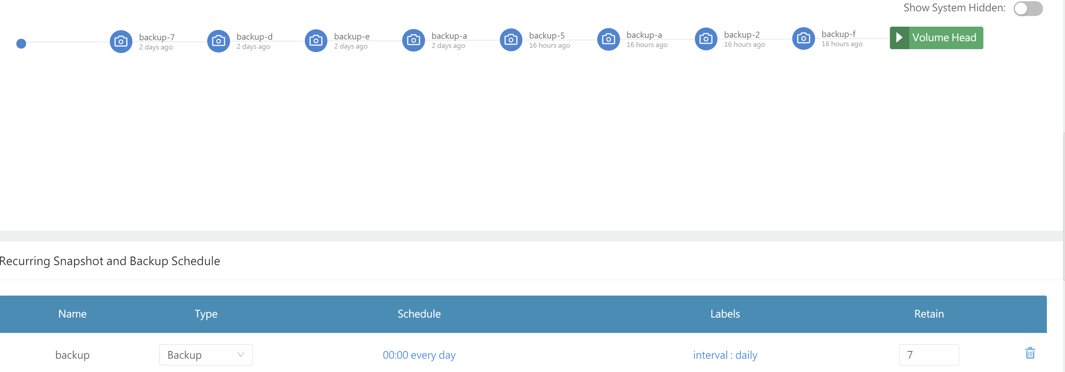[BUG] Multiple Snapshots per backup schedule · Issue #2554 · longhorn ...
