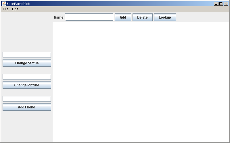 GitHub - worldcupjoker/FacePamphlet