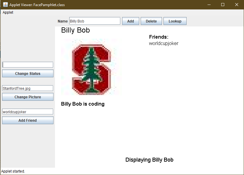 GitHub - worldcupjoker/FacePamphlet