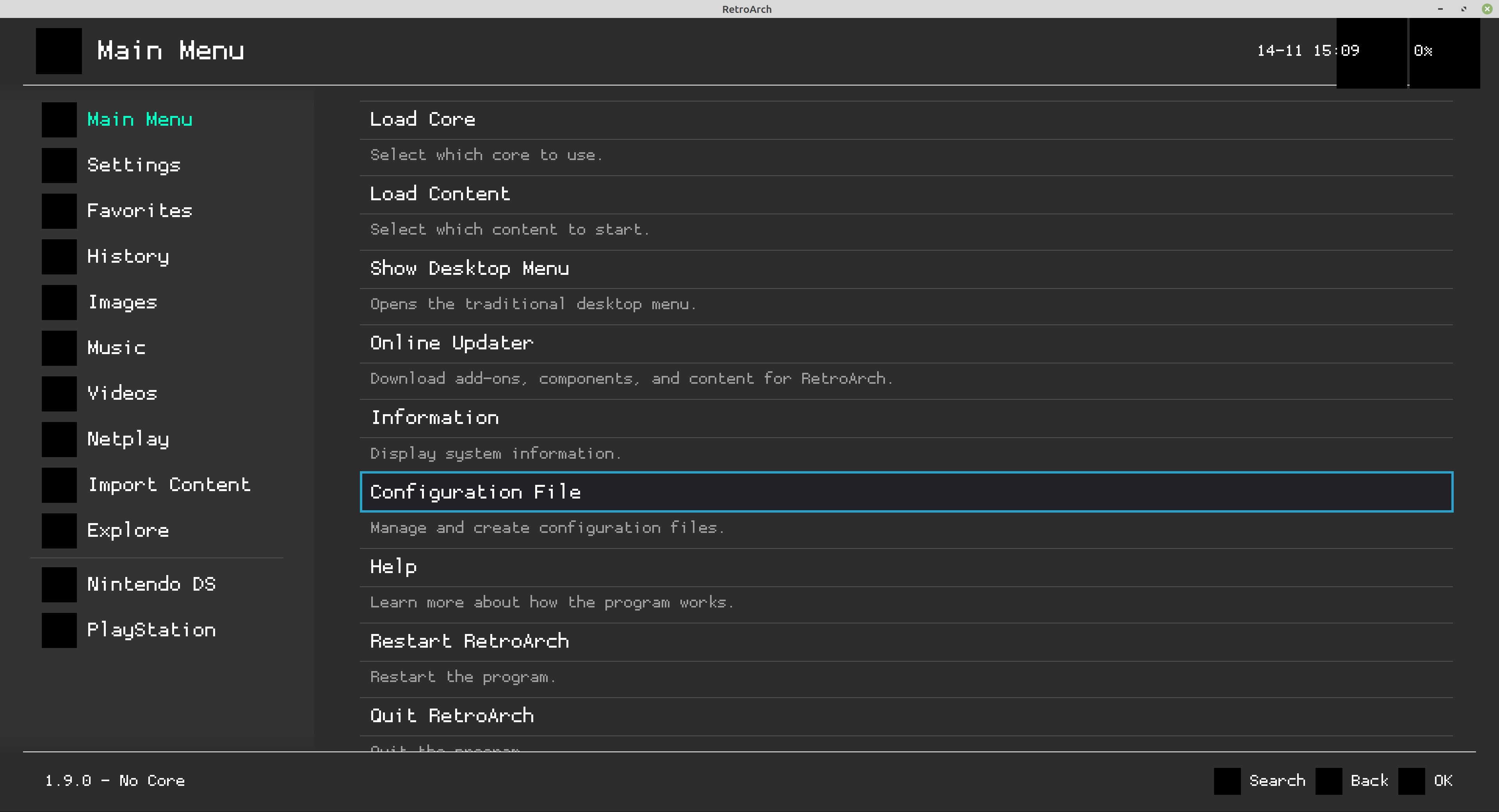 Menu corrupted when core exited/crashed · Issue #11575 · libretro/RetroArch · GitHub