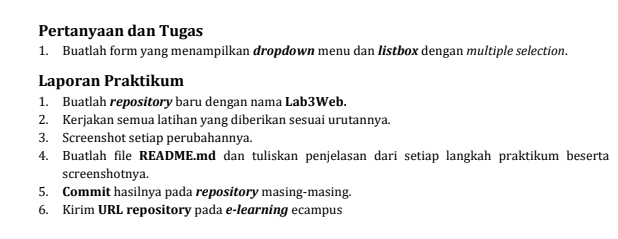 GitHub - SitiLatifah/Lab3Web