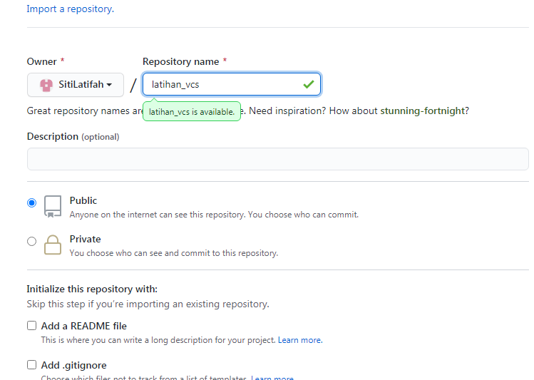 Github Sitilatifah Latihan Vsc