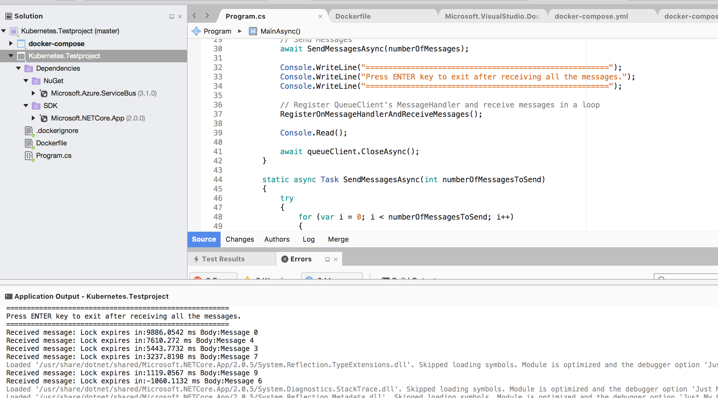 Cannot Read Multiple Messages From Queue Without Getting Lock Exceptions · Issue 553 · Azure 