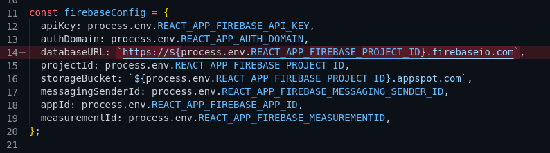 Fix of Database Url in firebase Config · Issue #190 · scorelab/Codelabz · GitHub