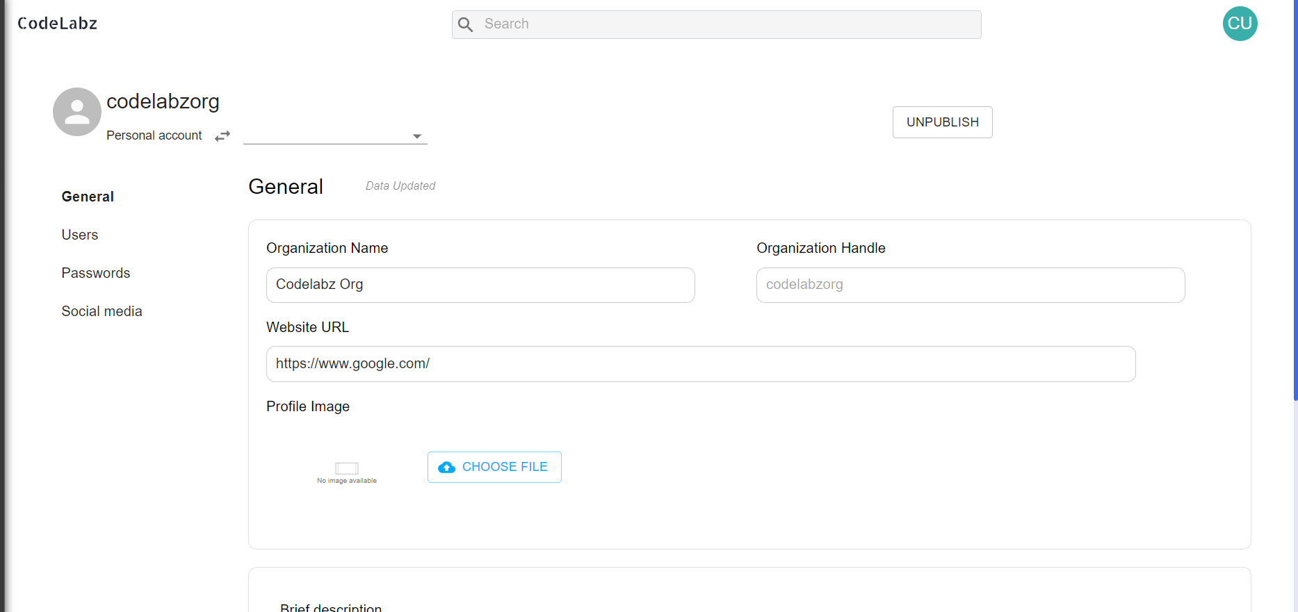 If the organisation belongs to user, Add an Edit Org Button to the organization page · Issue ...