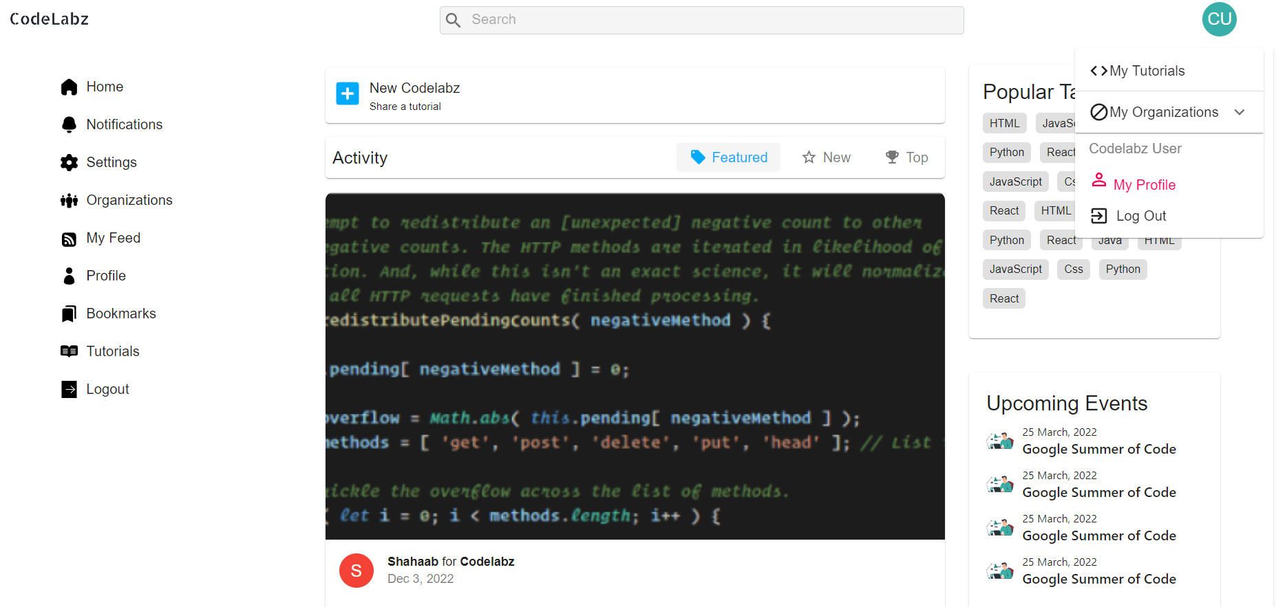 Align Navbar Menu · Issue #478 · scorelab/Codelabz · GitHub