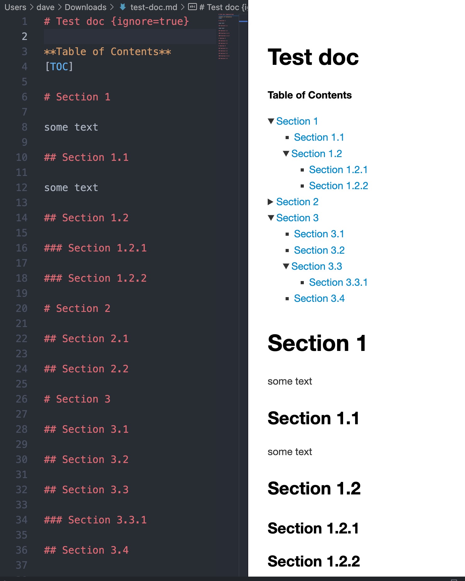 v0.6.6 is rendering Table of Contents improperly · Issue #658 · shd101wyy/vscode-markdown ...