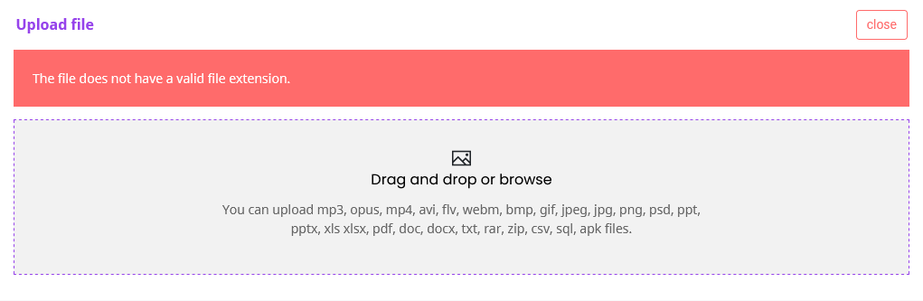 Bug: ext_in - The file does not have a valid file extension · Issue #6013 · codeigniter4 ...