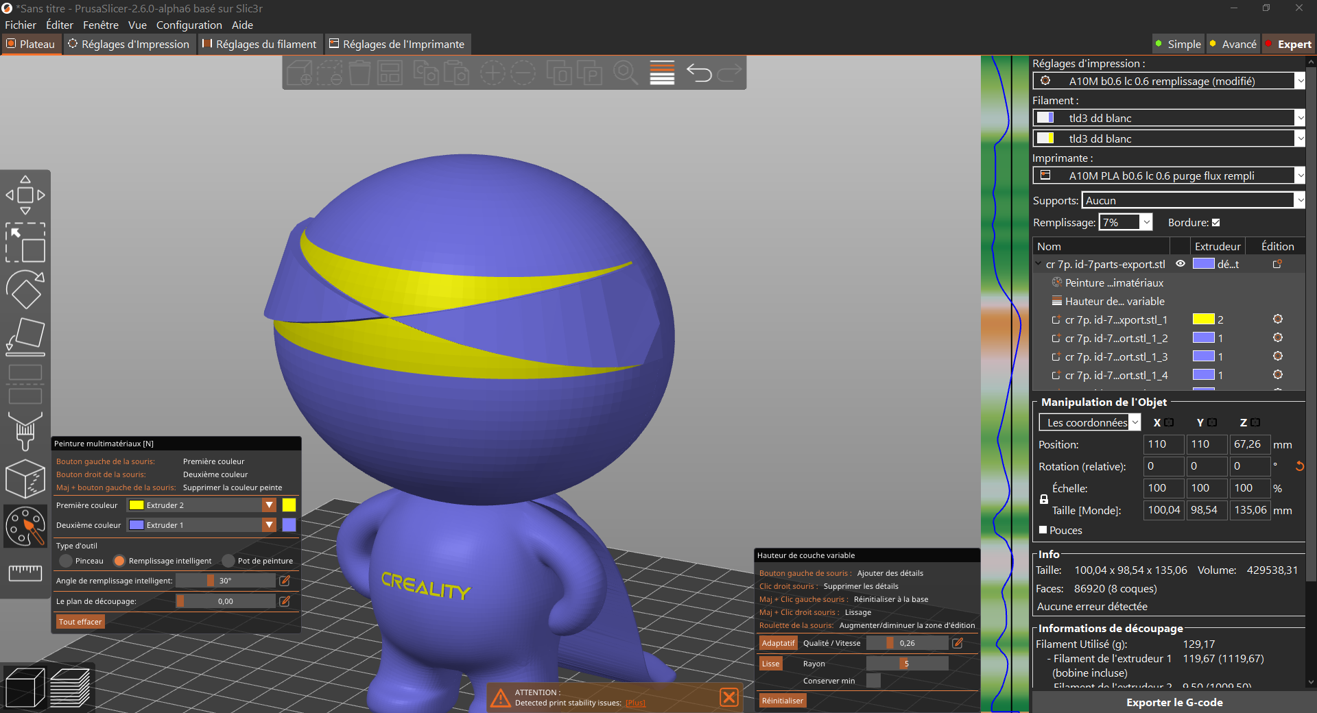 morceaux tombe sur le lit · Issue #10262 · prusa3d/PrusaSlicer · GitHub