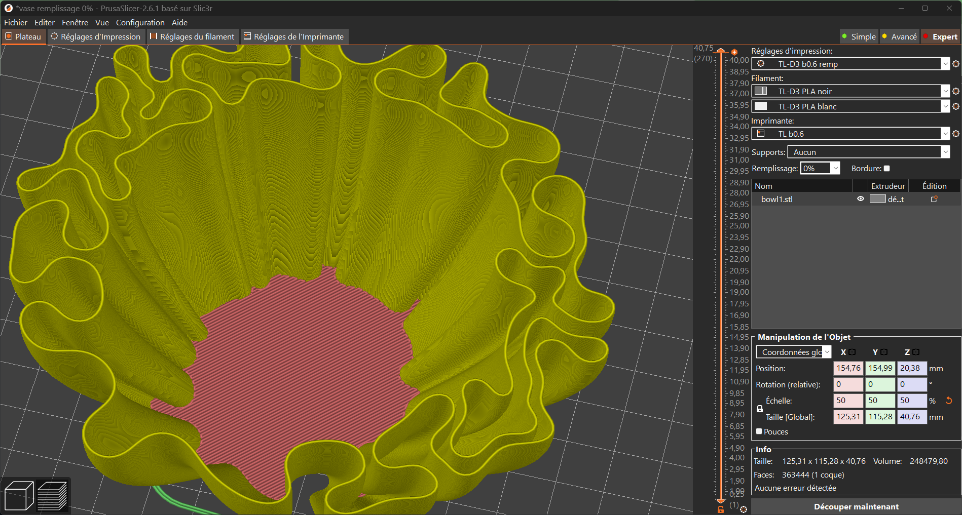 Bande De Couleurs En Mode Vase · Issue 11447 · Prusa3dprusaslicer · Github 