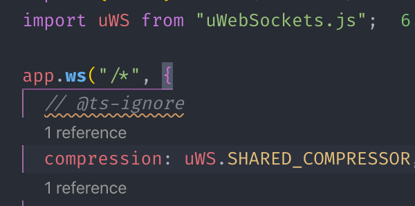 Compression Enum · Issue #205 · uNetworking/uWebSockets.js · GitHub