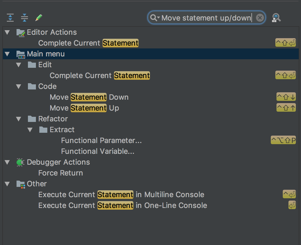 Can't turn off Move Form Up/Down in Keymap settings · Issue #1891 · cursive-ide/cursive · GitHub