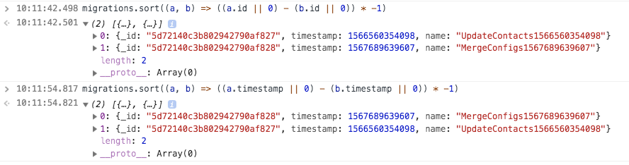 Revert migrations running in reverse order · Issue #4697 · typeorm ...