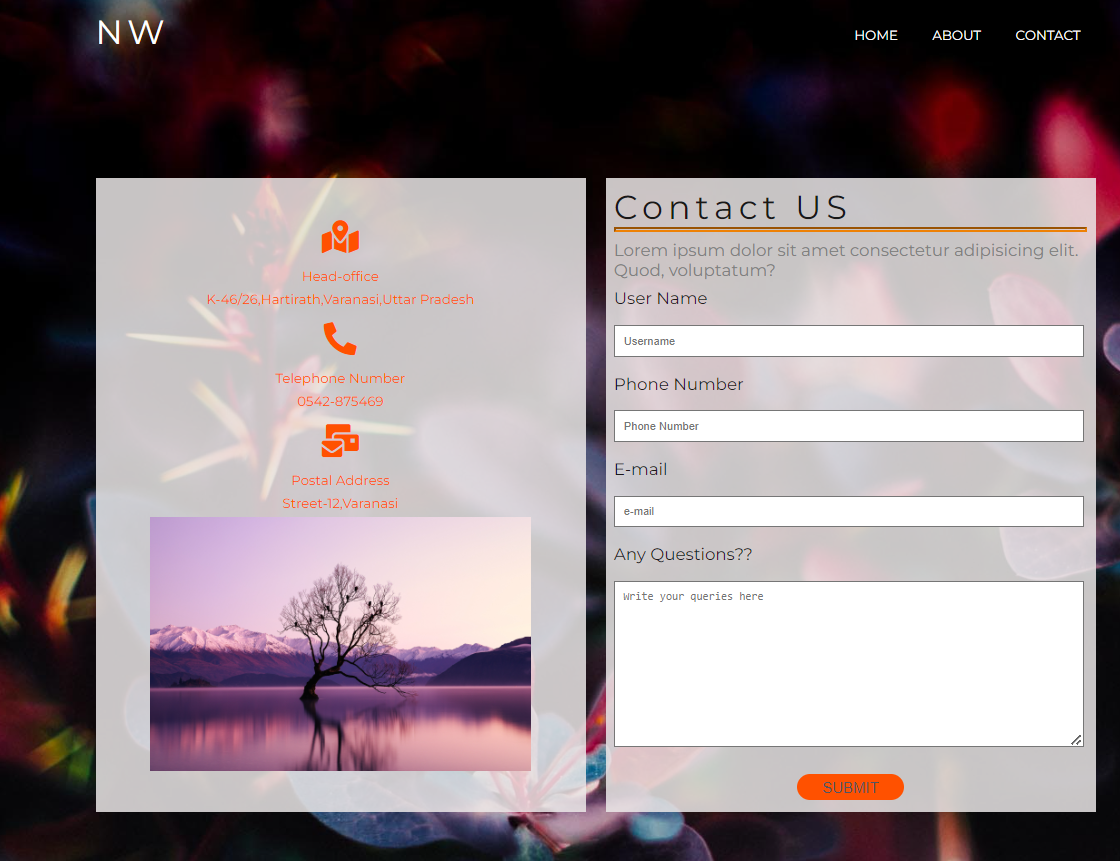 Need some help in creating the, contact webpage · Issue #2 · A-116-Coders/Design-Challenge--2 ...