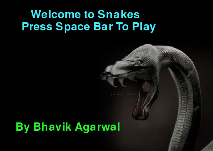 GitHub - Bhavik-ag/Snake-Game-With-Pygame: Snake Game created using Python Pygame!!