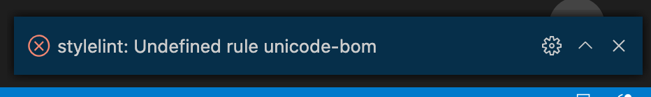 stylelint: Undefined rule unicode-bom · Issue #23 · hex-ci/vscode-stylelint-plus · GitHub