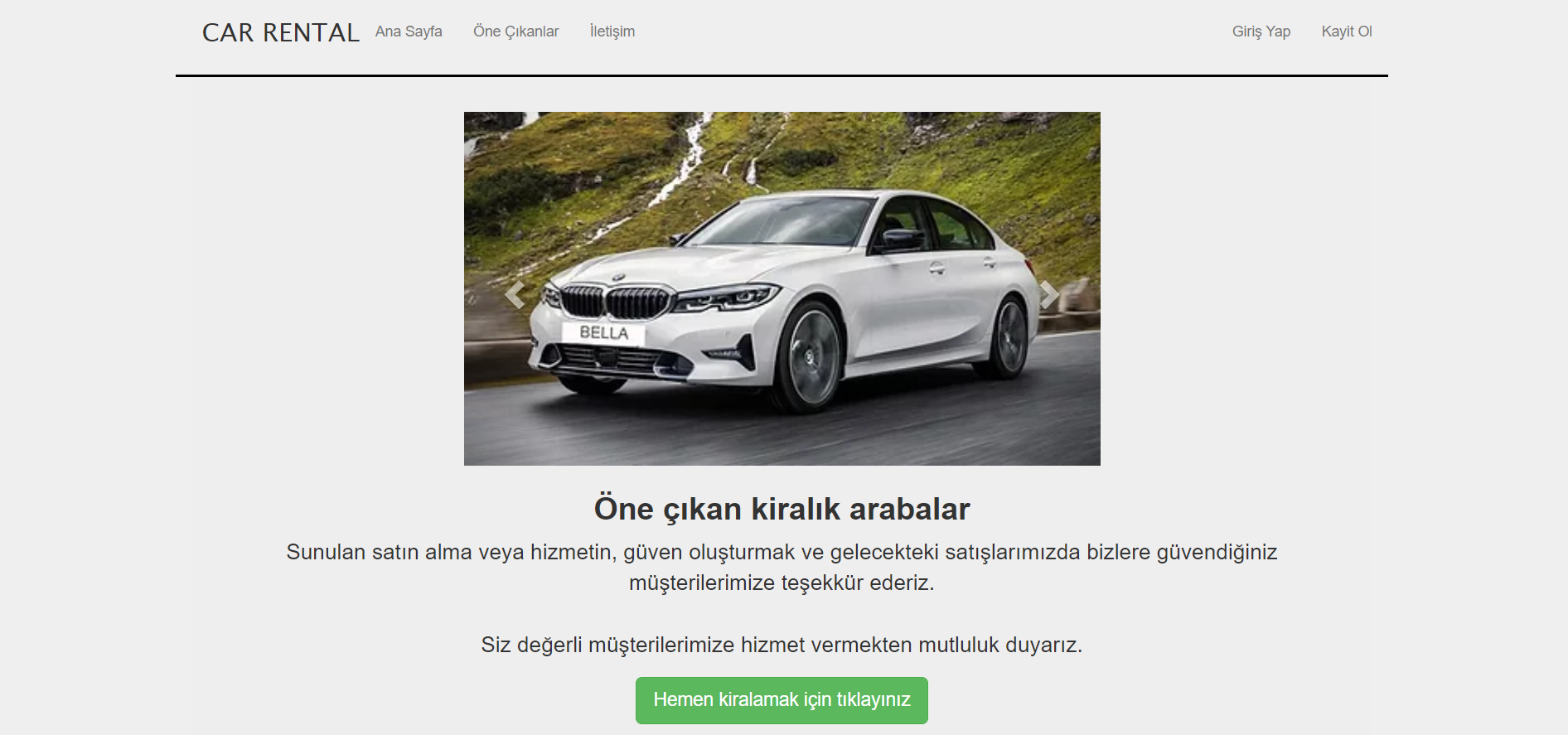 GitHub - BekirKurt/carRental
